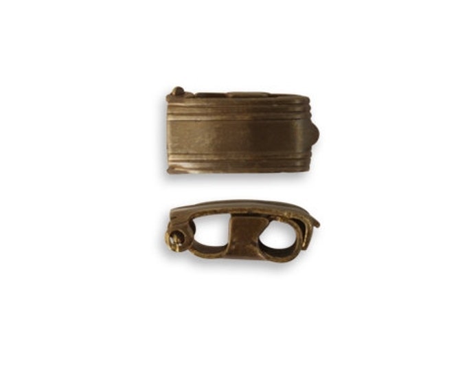 Natural Brass CL0001 13mm X 6.5mm Fold-over Clasp *30 Pieces* - Etsy