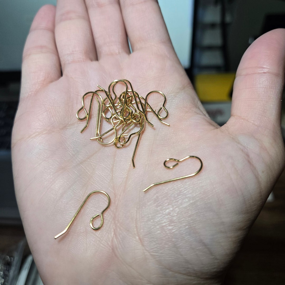 Solid Brass 20x10mm French Ear Wire ERV20 *6 Pieces* - Etsy