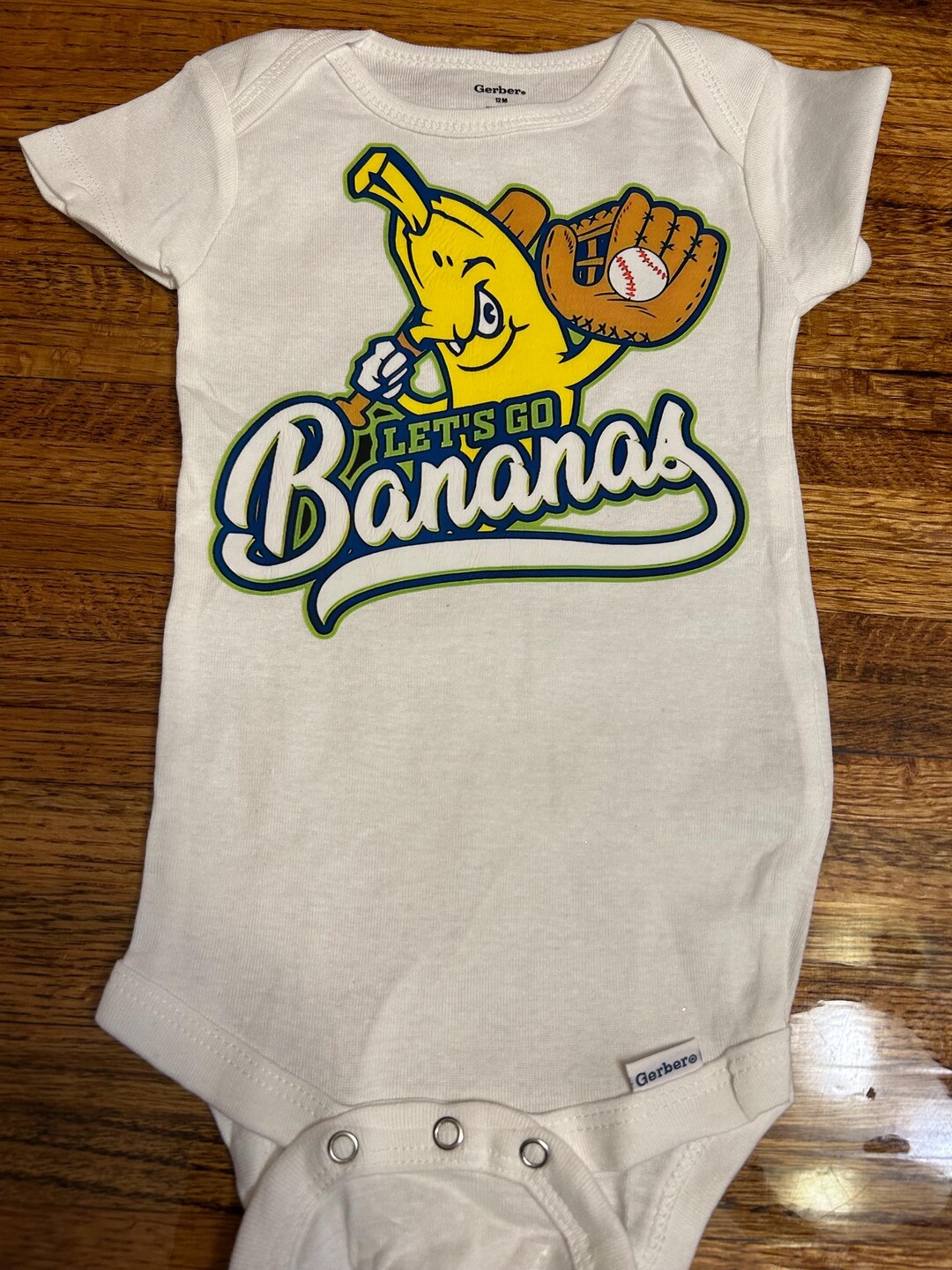 Bananas Baseball Onesie - Etsy