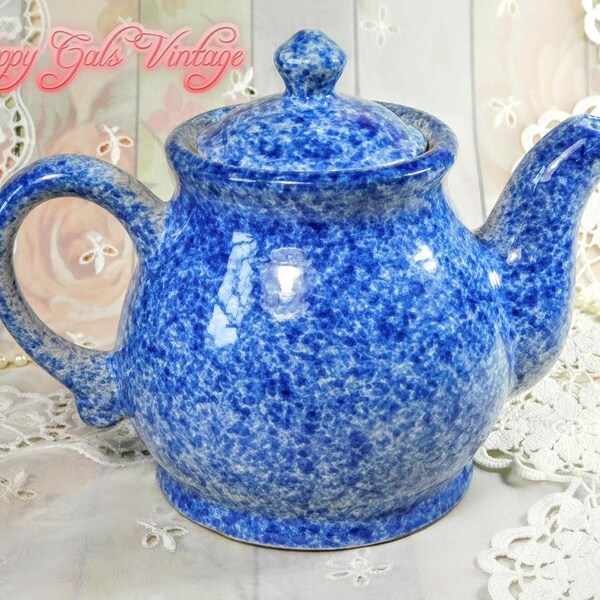 Blue Teapot - Etsy