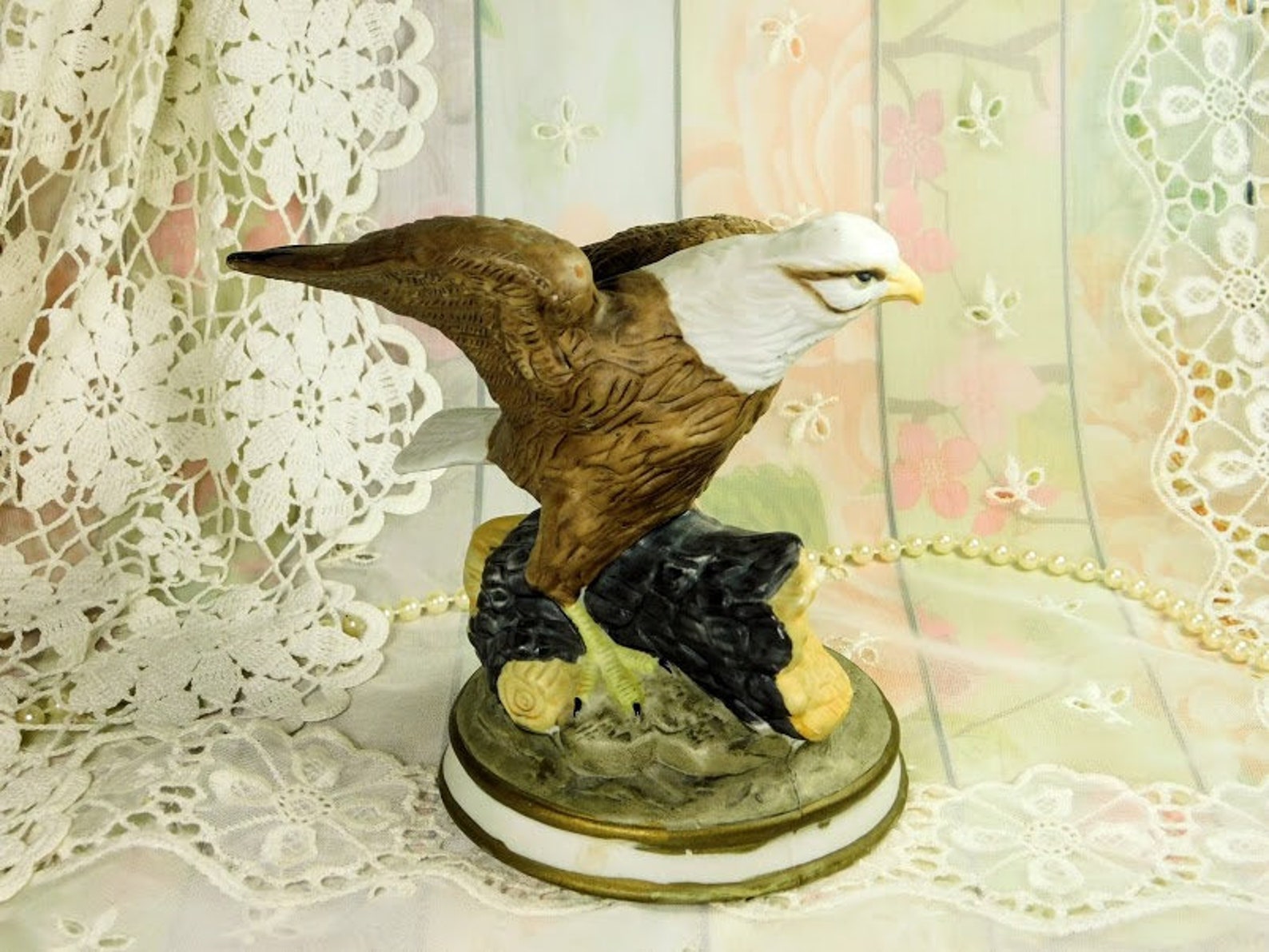 Bald Eagle Figurine by Royal Heritage Vintage Bald Eagle from | Etsy