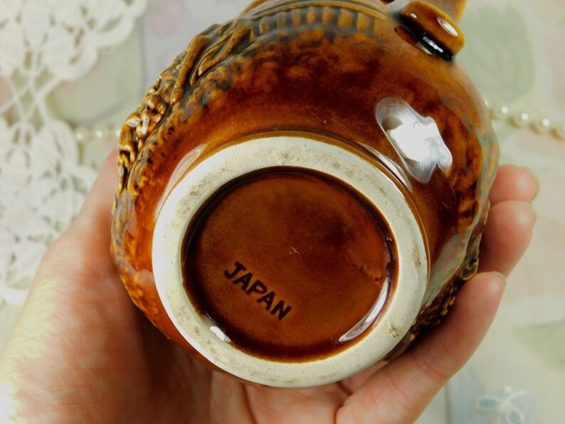 Large Ceramic Creamer Pitcher in Brown Chocolate Brown | Etsy