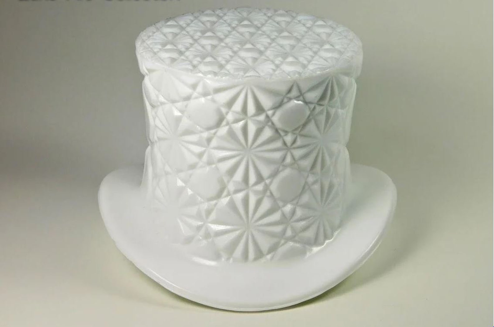 Fenton Glass Top Hat in White Vintage Fenton Milk Glass Hat | Etsy