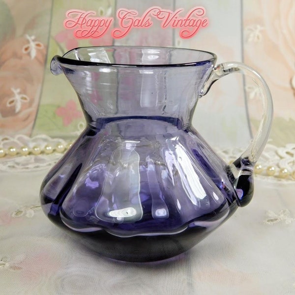 Small Glass Pitcher - Etsy