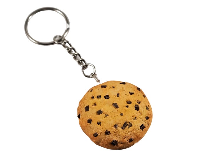 Chocolate Chip Cookie Keychain (cookie Keycahin, Desserts, Chocolate ...