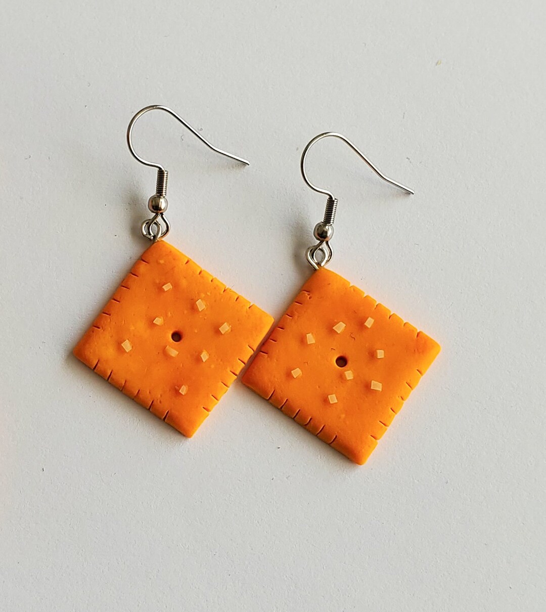 Cheese Cracker Earrings (food Earrings, Cracker Earrings, Cookie ...