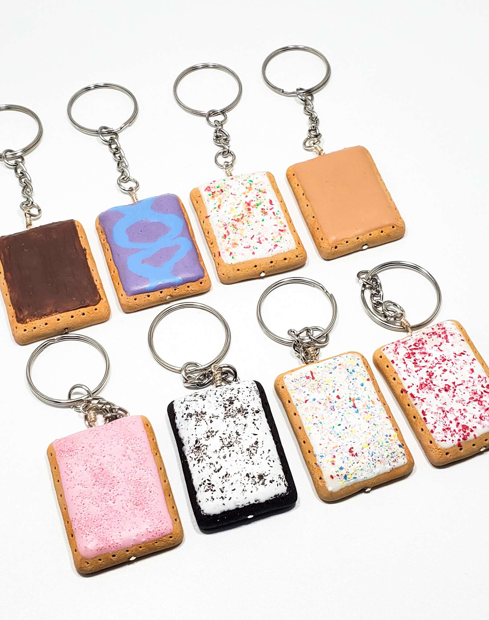Poptart Keychain (poptart Keychain, Food Keychain, Dessert Keychain ...