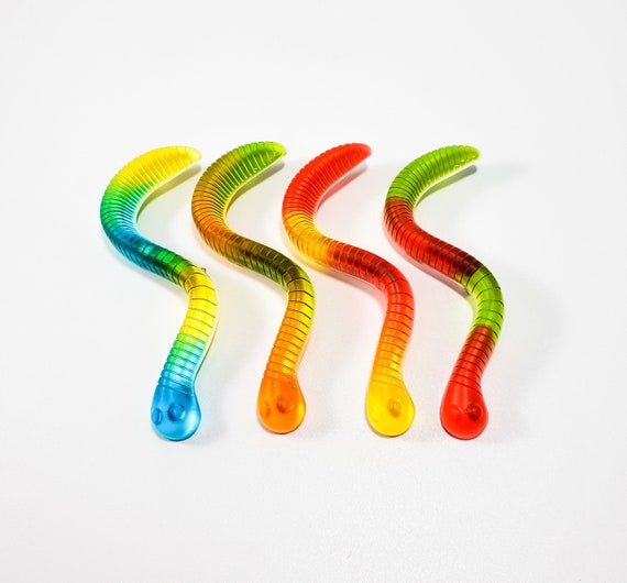Gummy Worm Pin gummy Worm Lapel Candy Pin | Etsy