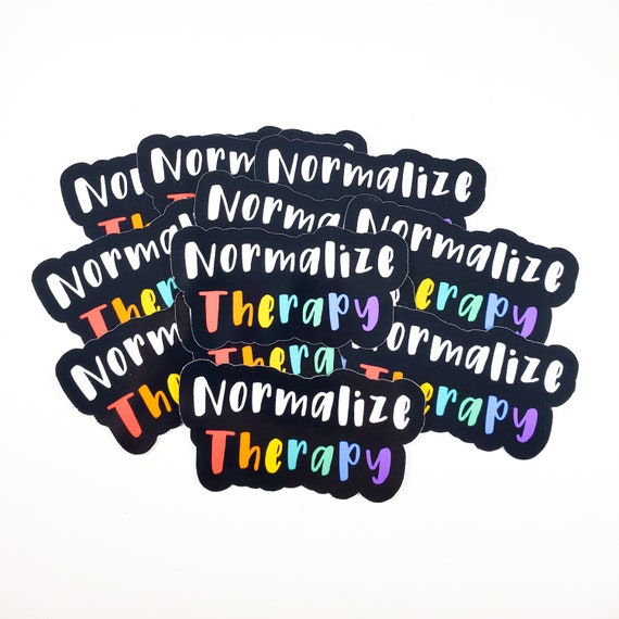 Normalize Therapy Sticker therapy Sticker Mental Health | Etsy