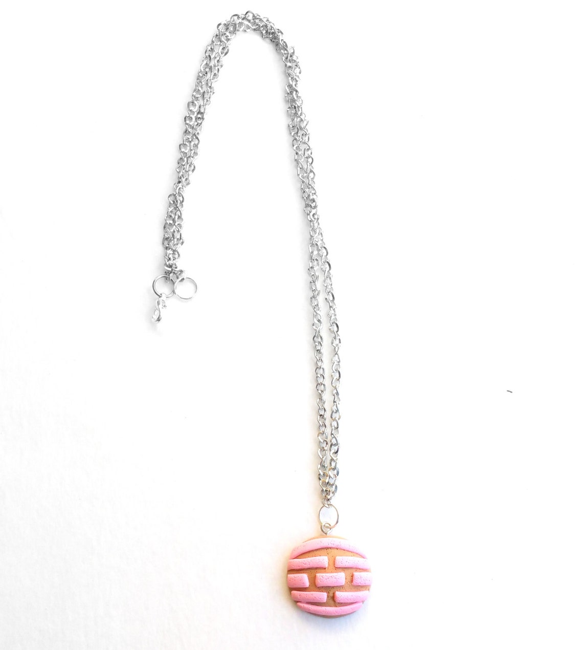 Pink Concha Necklace pan Dulce Necklace Mexican Sweet Bread - Etsy