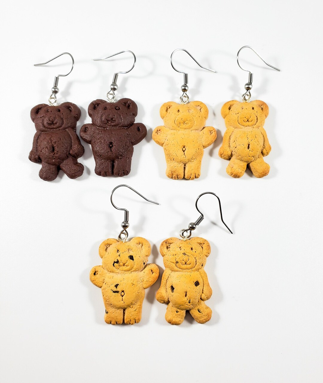 Teddy Graham Earrings (teddy Earrings, Cracker Earrings, Graham ...