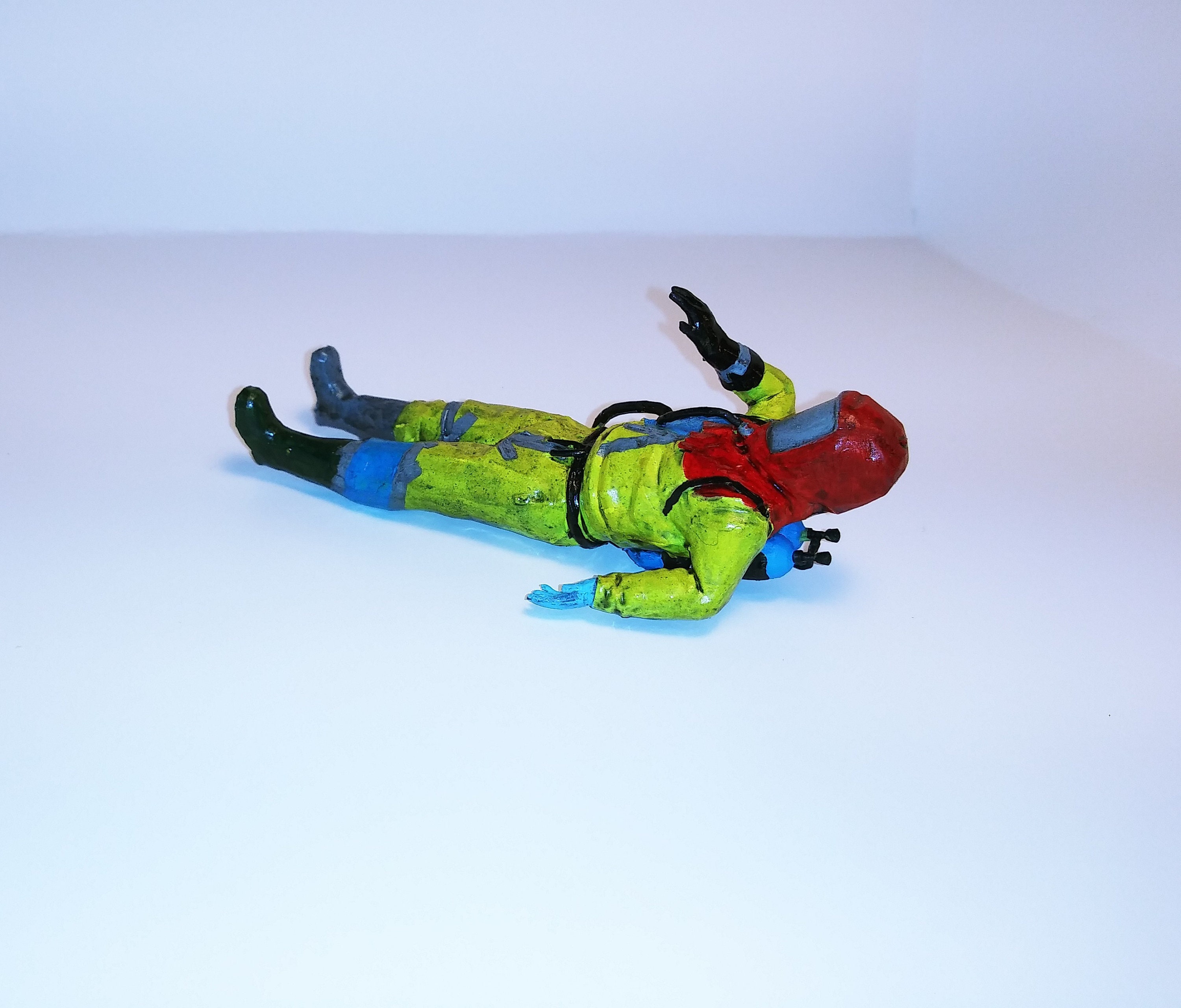 Rust Hazmat Downed Figure Hand Painted - Etsy