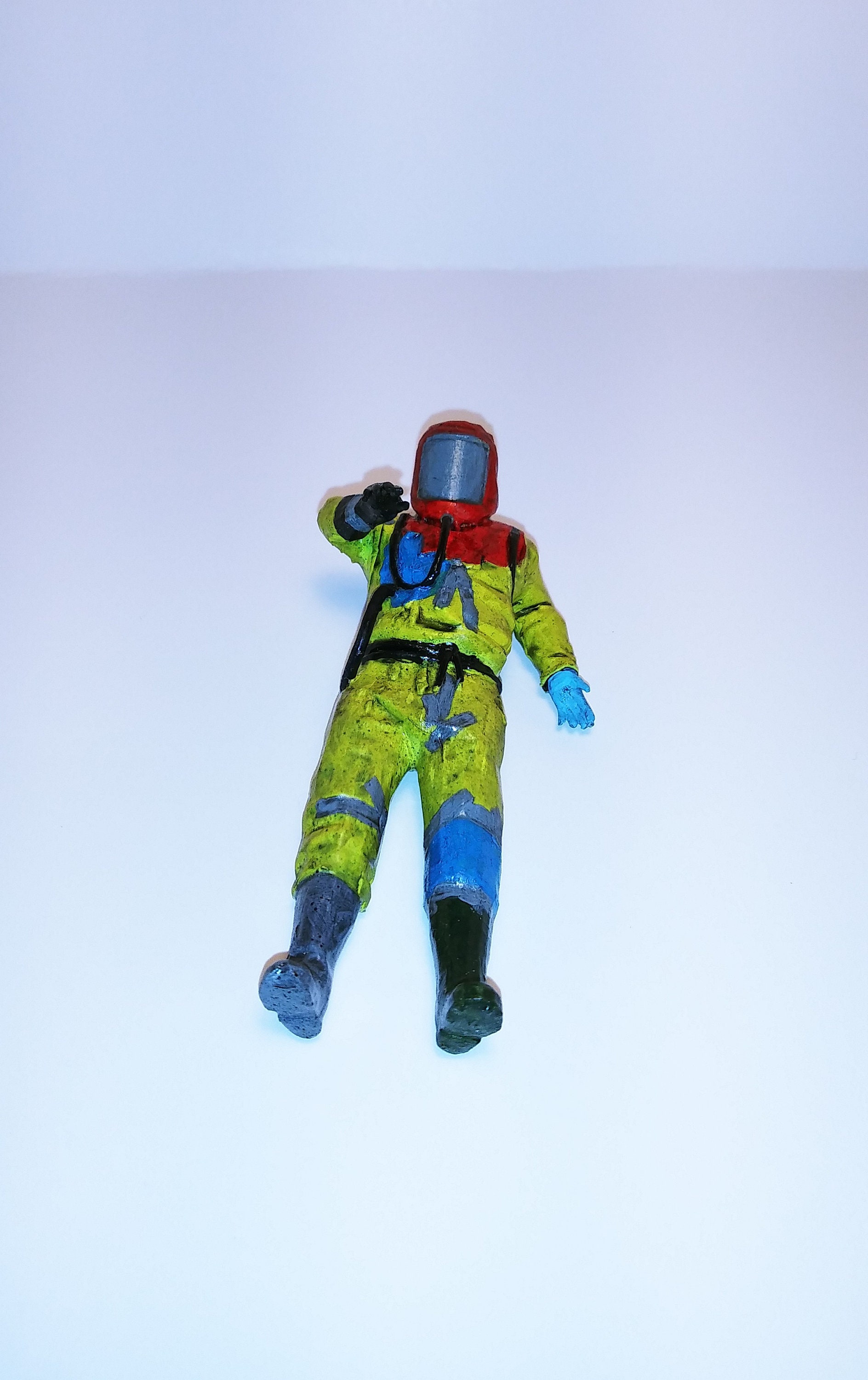 Rust Hazmat Downed Figure Hand Painted - Etsy