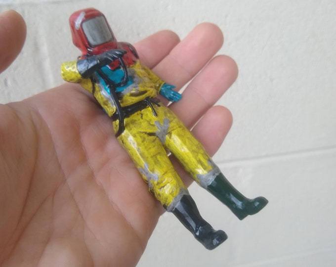 Rust Hazmat Downed Figure Hand Painted - Etsy