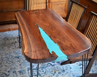 Natural edge table | Etsy