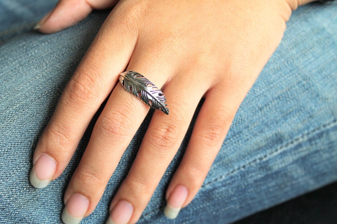 Monstera Leaf Ring Stainless Steel Monstera Band Ring - Etsy