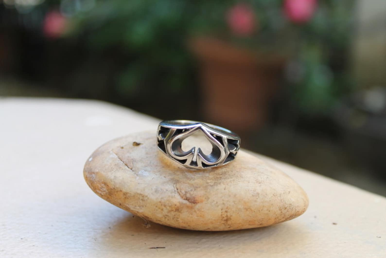 Ace of Spade Ring - Etsy