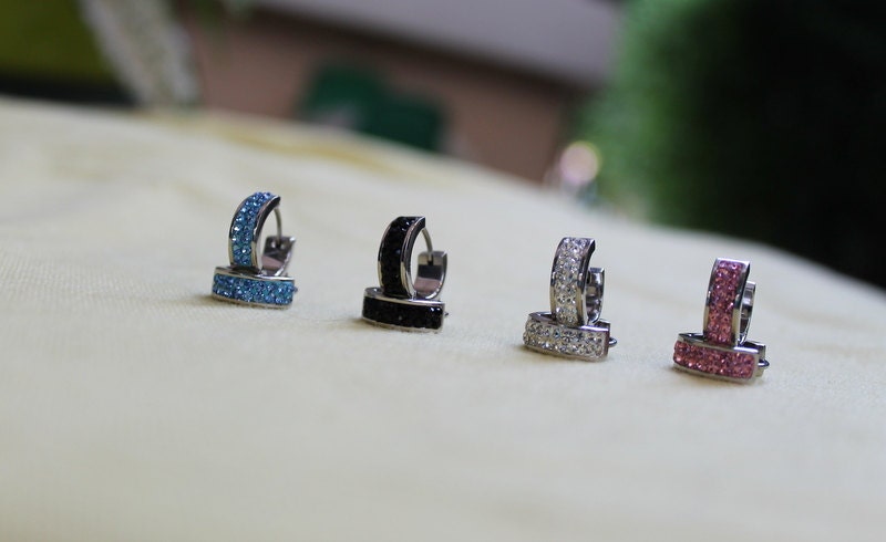 Stainless Steel Earrings Stainless Steel Hoop Earrings - Etsy