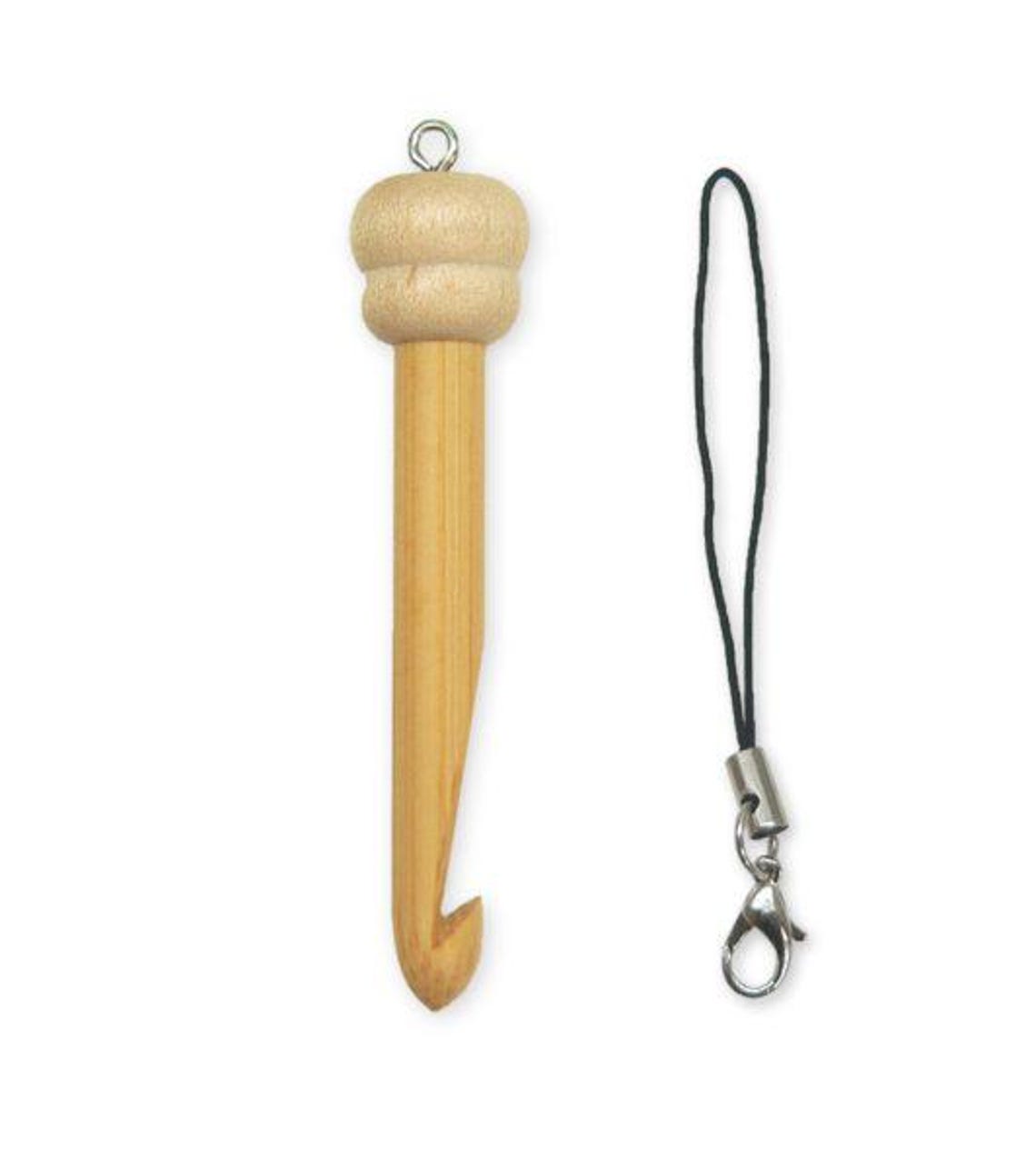 Seeknit Bamboo Mini Crochet Hook Keyring - Etsy Australia