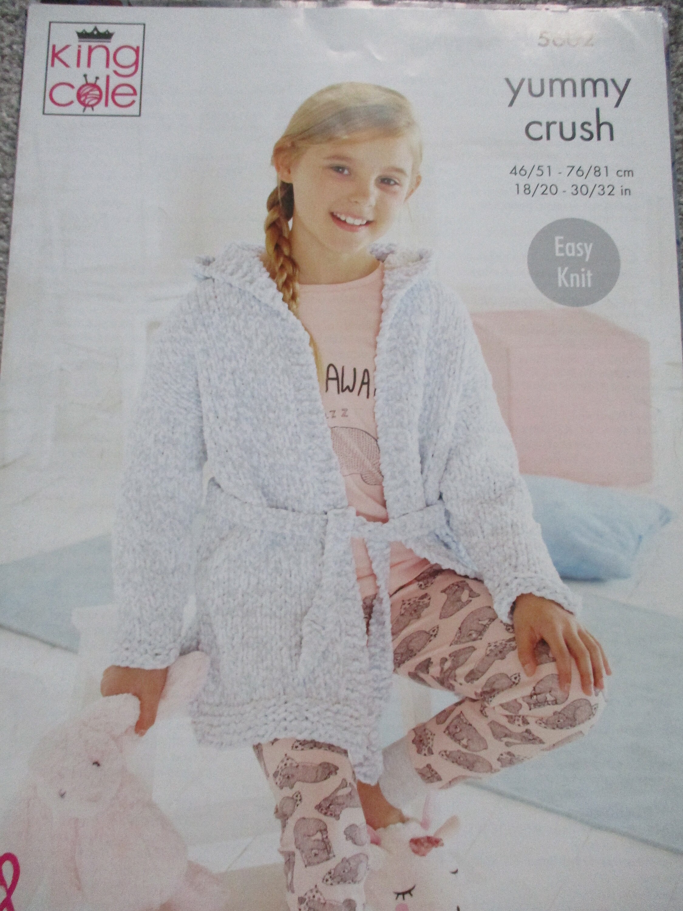 King Cole Baby Gown, King Cole Pattern 5602, Baby Dressing Gown Pattern ...