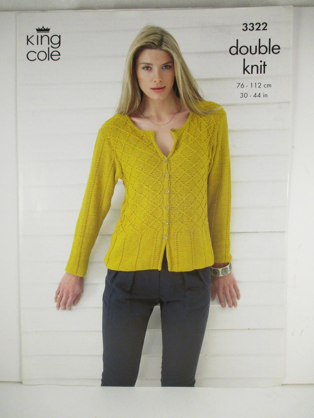 King Cole Knitting Pattern, Knitted Top Pattern, Knitted Cardigan ...