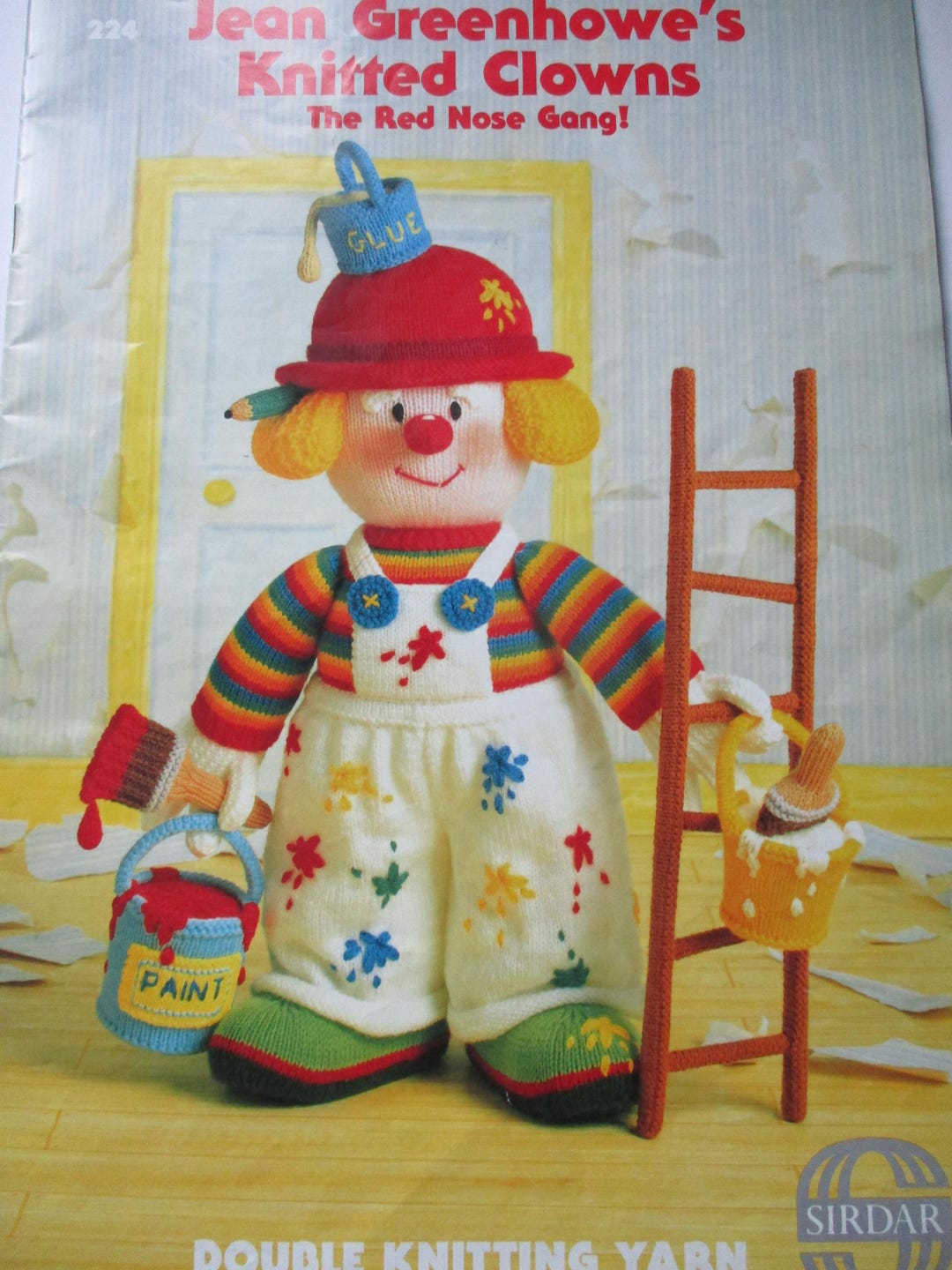 Jean Greenhowe's Knitted Clowns Pattern, Vintage Toy Knits - Etsy