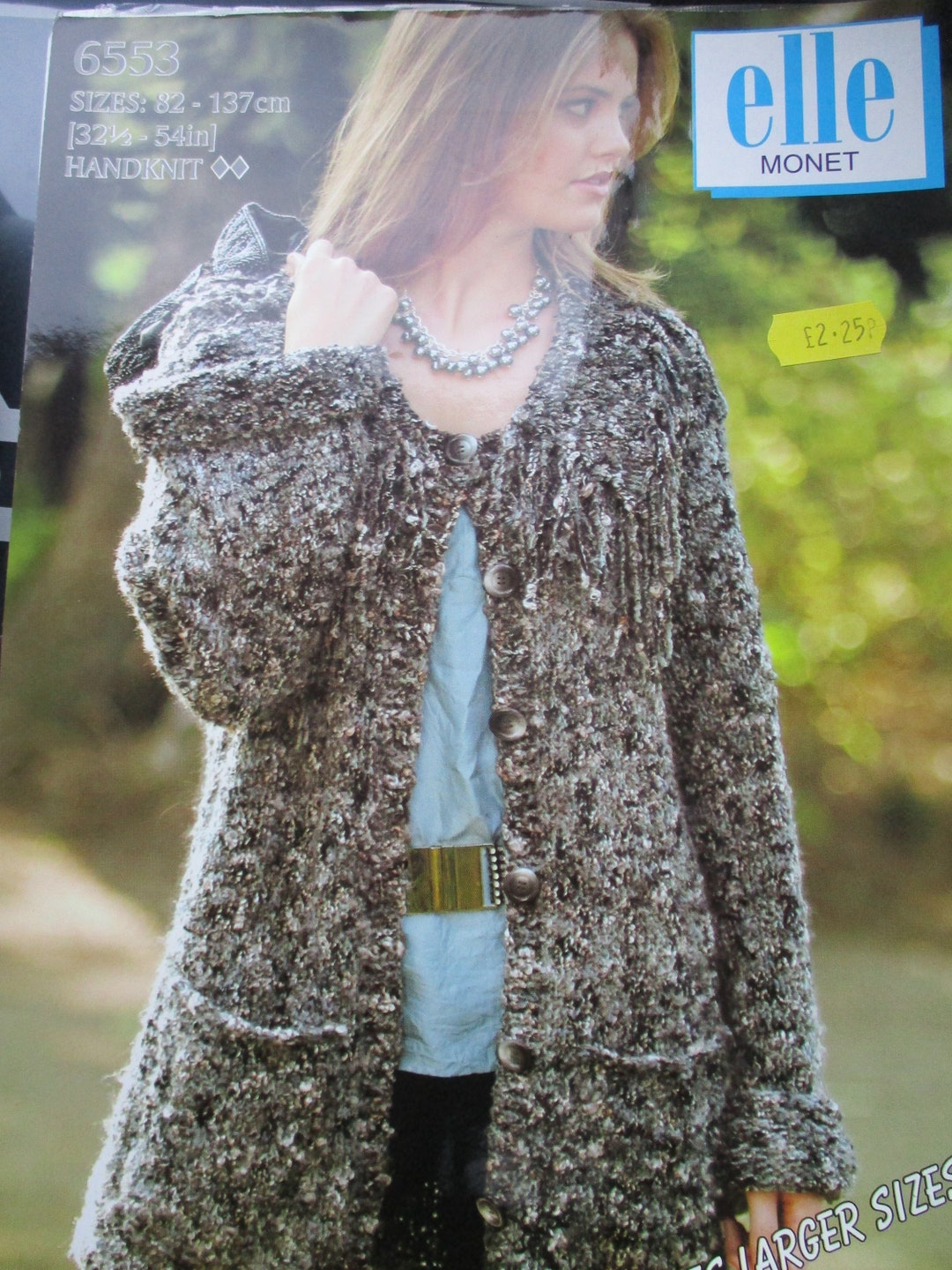 Elle Knitting Pattern, Ladies Jacket Pattern, Elle 6553, Elle Monet DK ...