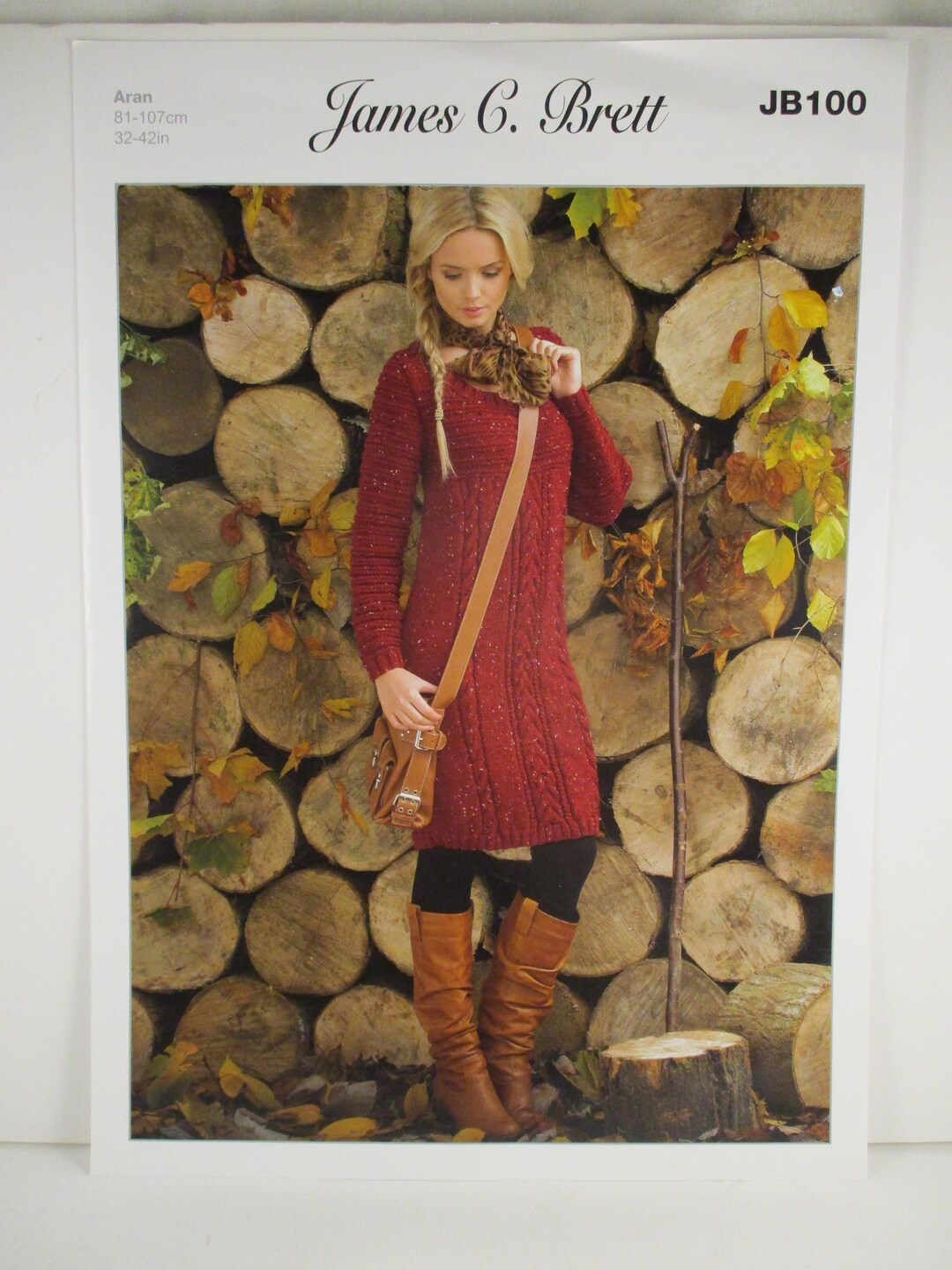 James C Brett Knitting Pattern, Ladies Dress Pattern, James Brett JB100 ...