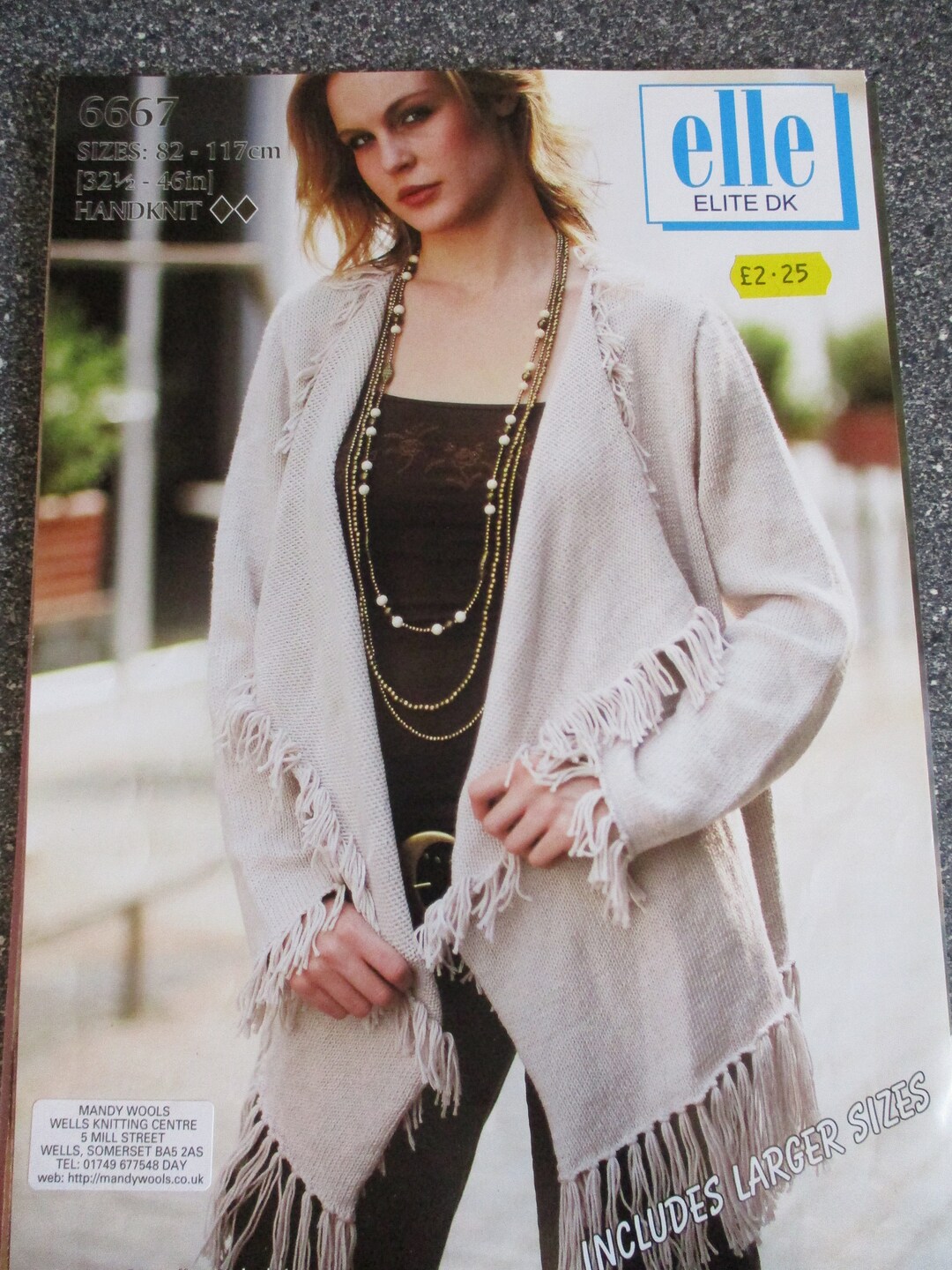Elle Knitting Pattern, Ladies Jacket Pattern, Elle 6667, Elle Elite DK ...