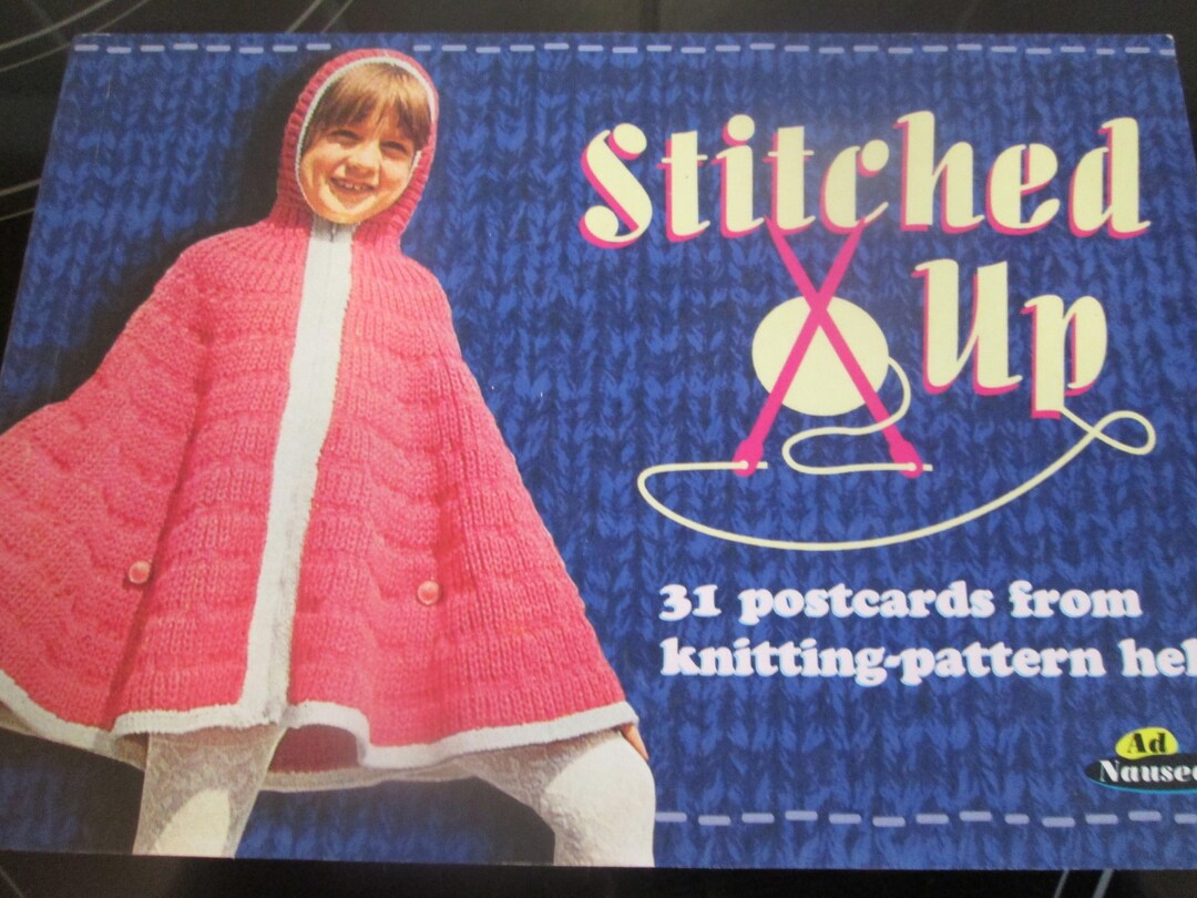 Stitched up - Knitting Pattern Postcards - Gift for a Knitter - Etsy