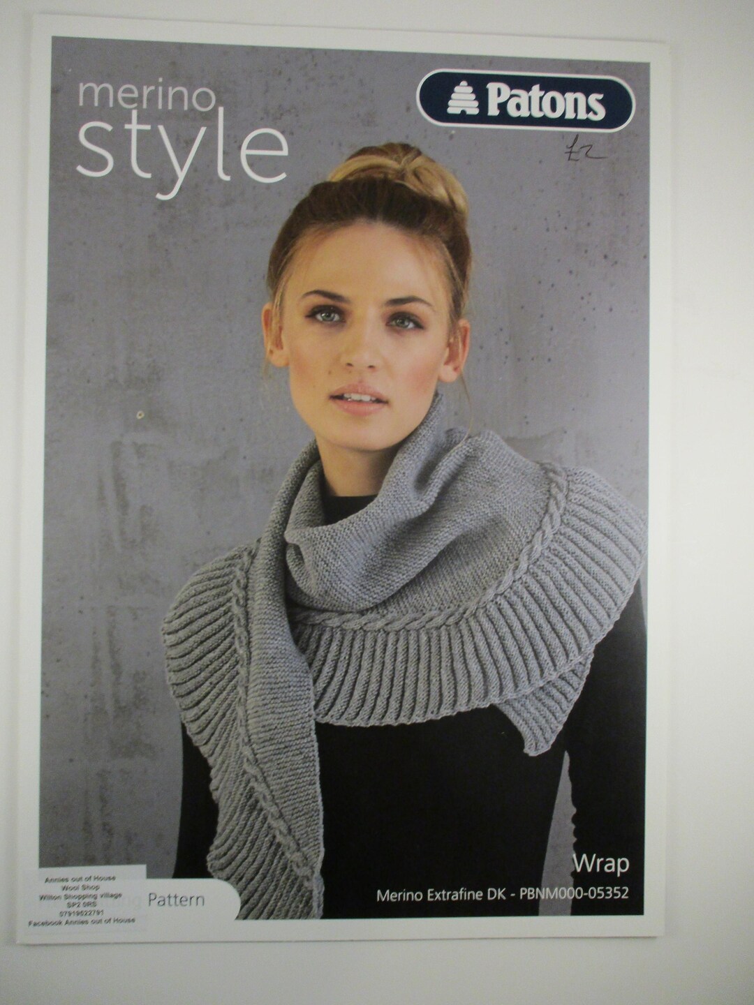 Patons Knitting Pattern, Scarf Pattern, Wrap Pattern, Patons Shawl ...