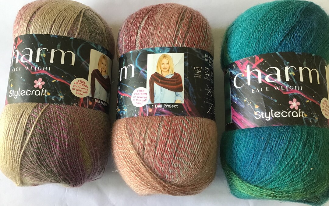 Stylecraft Charm, Stylecraft Yarn, Charm Laceweight Yarn, One Ball ...