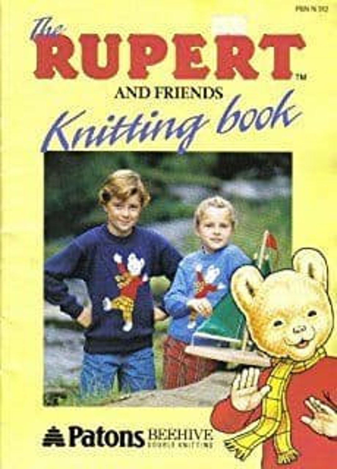 Rupert Knitting Pattern, Rupert and Friends Pattern, Rupert the Bear ...