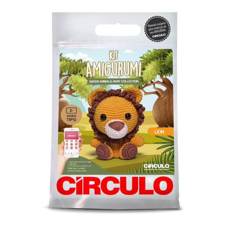Circulo Amigurumi Kit Circulo Lion Kit Crochet Lion Kit - Etsy