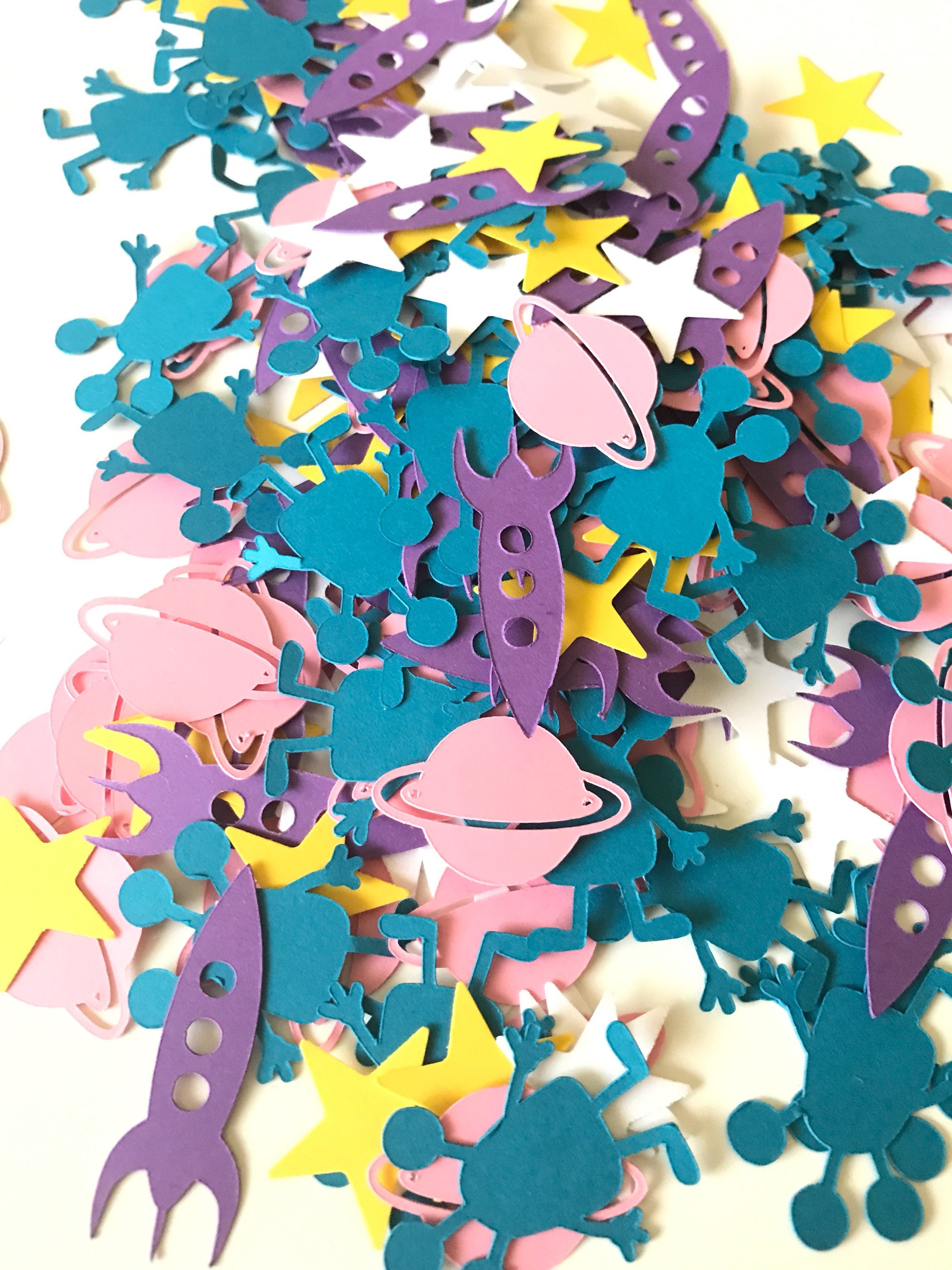 Space Confetti Galaxy Confetti Alien Birthday Space | Etsy