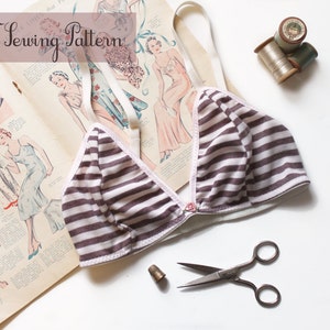 Bra Sewing Pattern Ohhh Lulu 1306 Brigette Triangle Bra PDF Instant ...