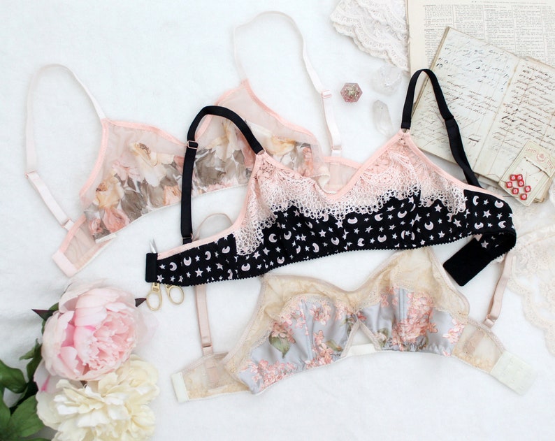 Vintage Style Bra Sewing Pattern Ohhh Lulu 1301 Bambi Soft Bra Multi ...