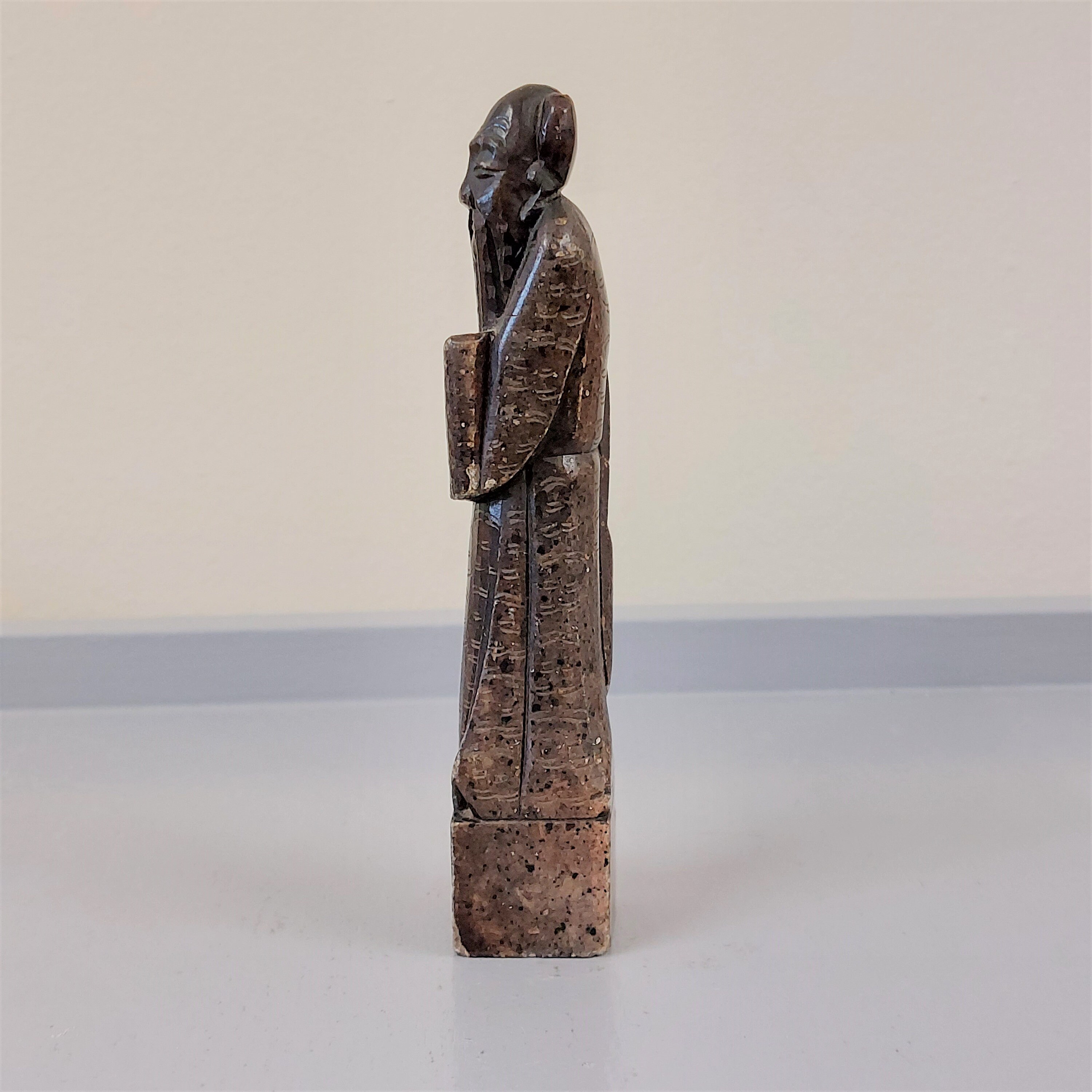 Chinese Wise Man Figurine Soapstone Carving. Holy Man Fu - Etsy