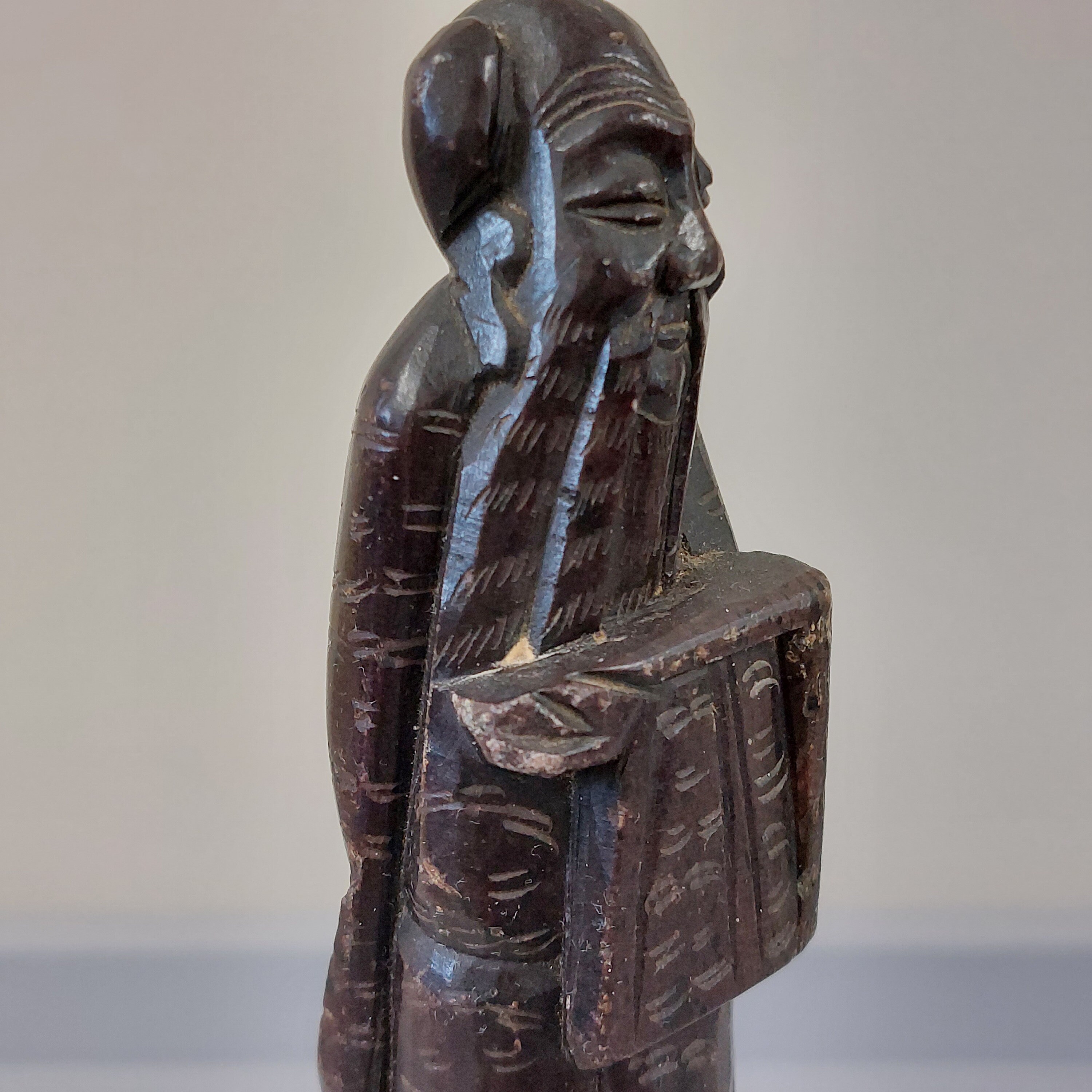 Chinese Wise Man Figurine Soapstone Carving. Holy Man Fu - Etsy