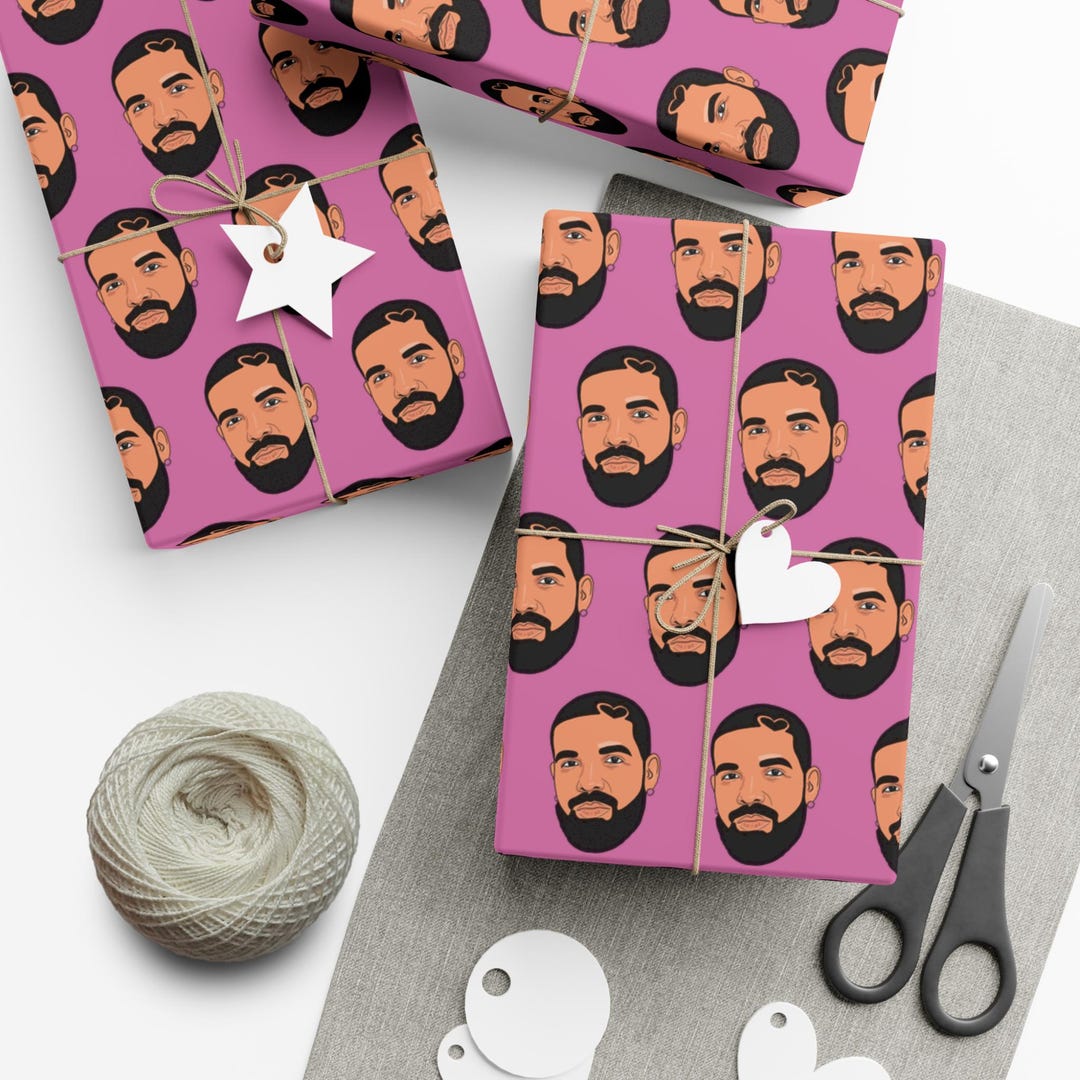Pink Drake Rapping Paper | Birthday Wrapping | Gift Wrap | Christmas ...