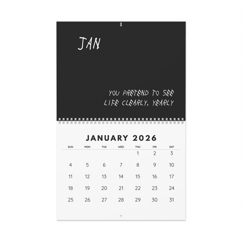 2026 Drake Slime You Out Lyric Monthly Wall Calendar - Etsy