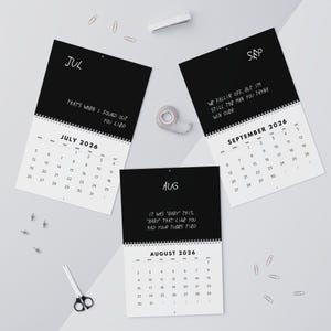 2026 Drake Slime You Out Lyric Monthly Wall Calendar - Etsy