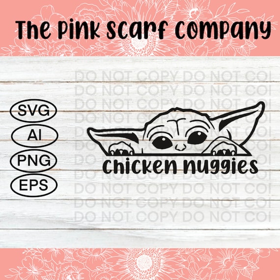 Baby Yoda Chicken Nuggies SVG File Cricut and Cameo File - Etsy