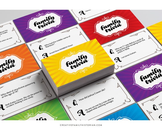 Trivia Questions Cards