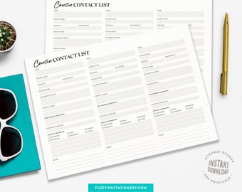 Family Reunion Contact Sheet - Etsy