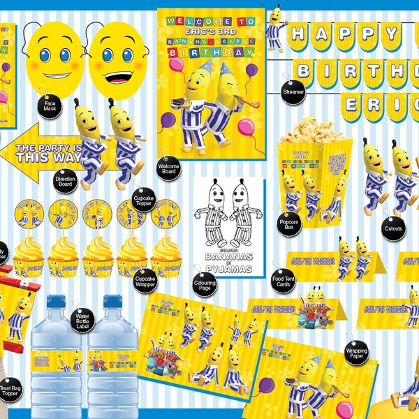Bananas in Pyjamas - Etsy