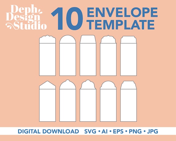 10 Envelope Size Template Envelope Liner 10 Envelope Sizes, Gold