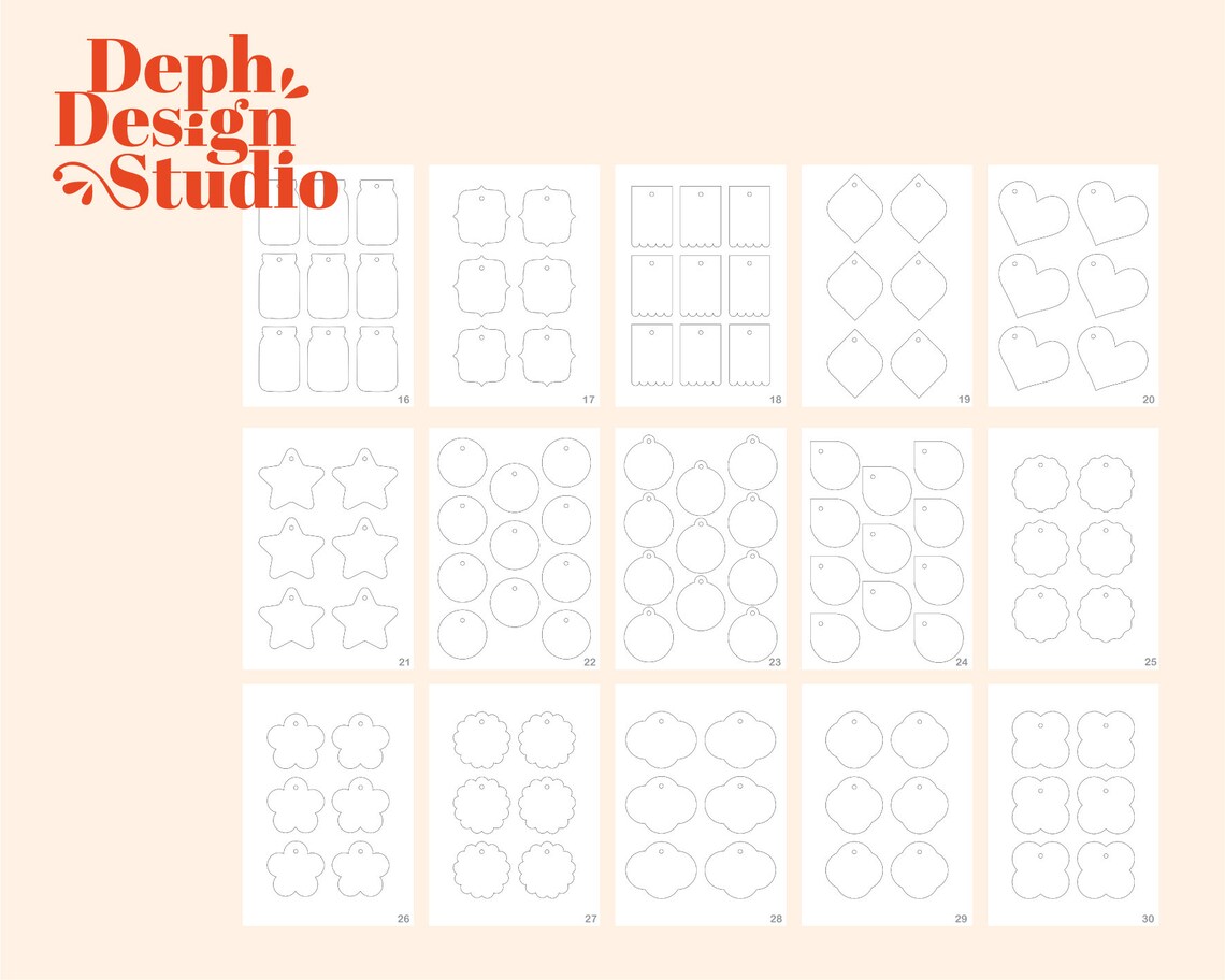 30 Hang Tag Template - Hang Tag Bundle - Printable Hang Tag - Etsy