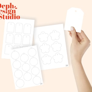 30 Hang Tag Template - Hang Tag Bundle - Printable Hang Tag - Etsy