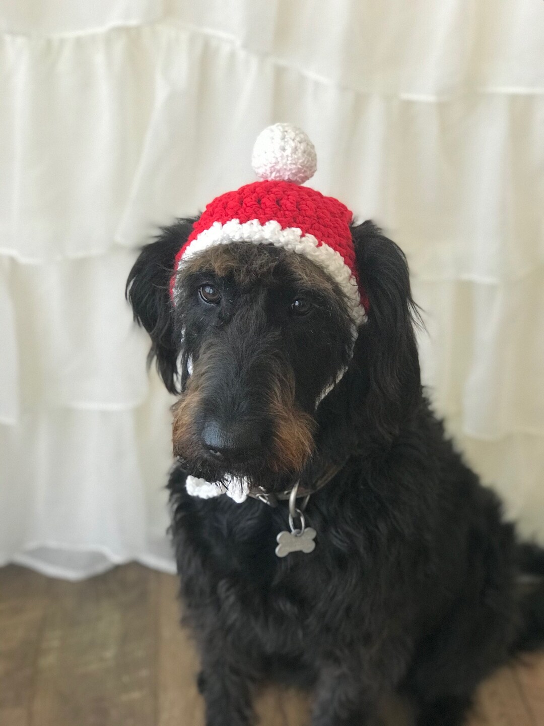 Large Dog Santa Hat / Santa Hat for Dog / Christmas Hat for Dogs / Pet ...